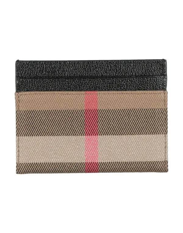 Burberry Cardholder Cotton, Leather