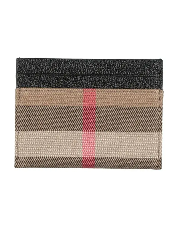 Burberry Cardholder Cotton, Leather