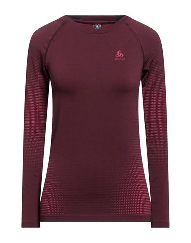 ODLO T-shirt Garnet Size Recycled Polyester, Recycled Polyamide, Recycled Elastane - Red