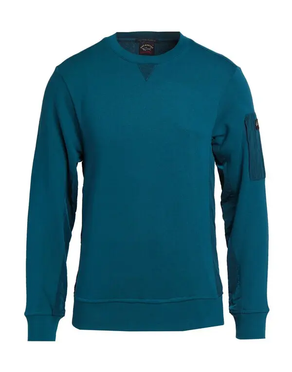 Paul & Shark Sweatshirt Deep Teal Size Cotton