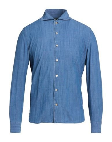 LUIGI BORRELLI NAPOLI Denim Shirt Size Cotton