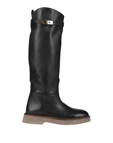 CARLA G. Boot Size Leather - Black