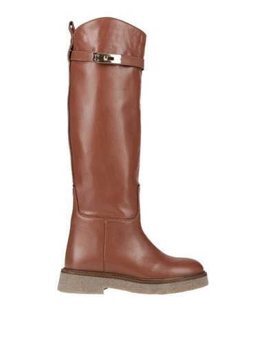 CARLA G. Boot Size Leather - Brown