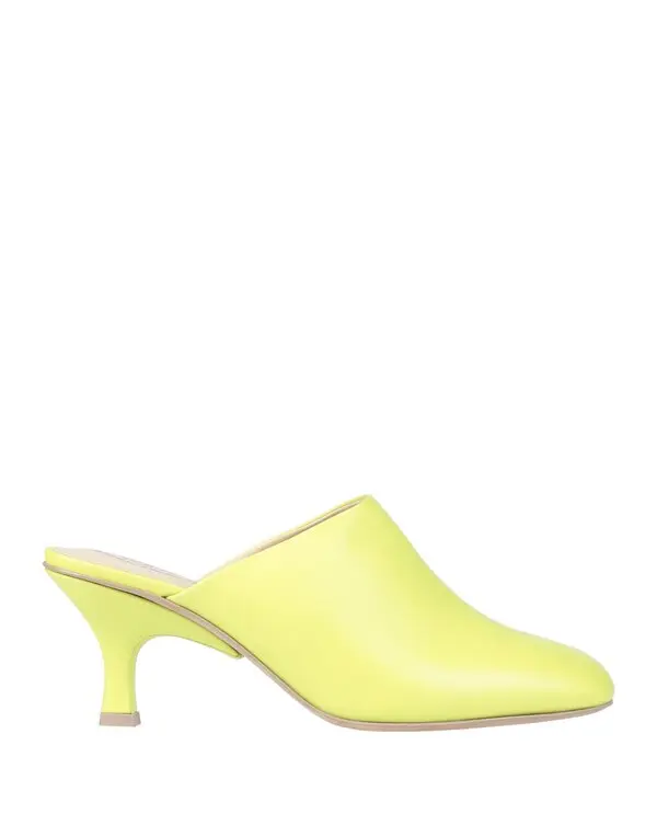 TOD'S Leather Mules With Spool Heel