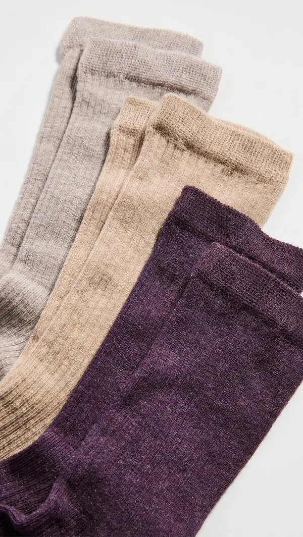 STEMS Cashmere Socks 3 Pack - Heliotrope