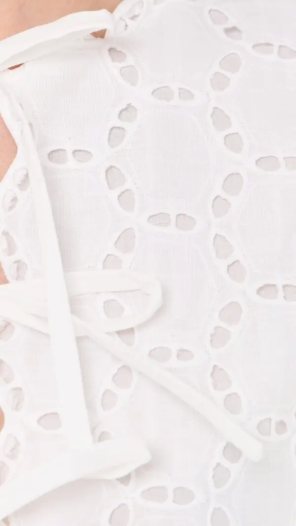 SIMONMILLER Delilah Eyelet Tie Top