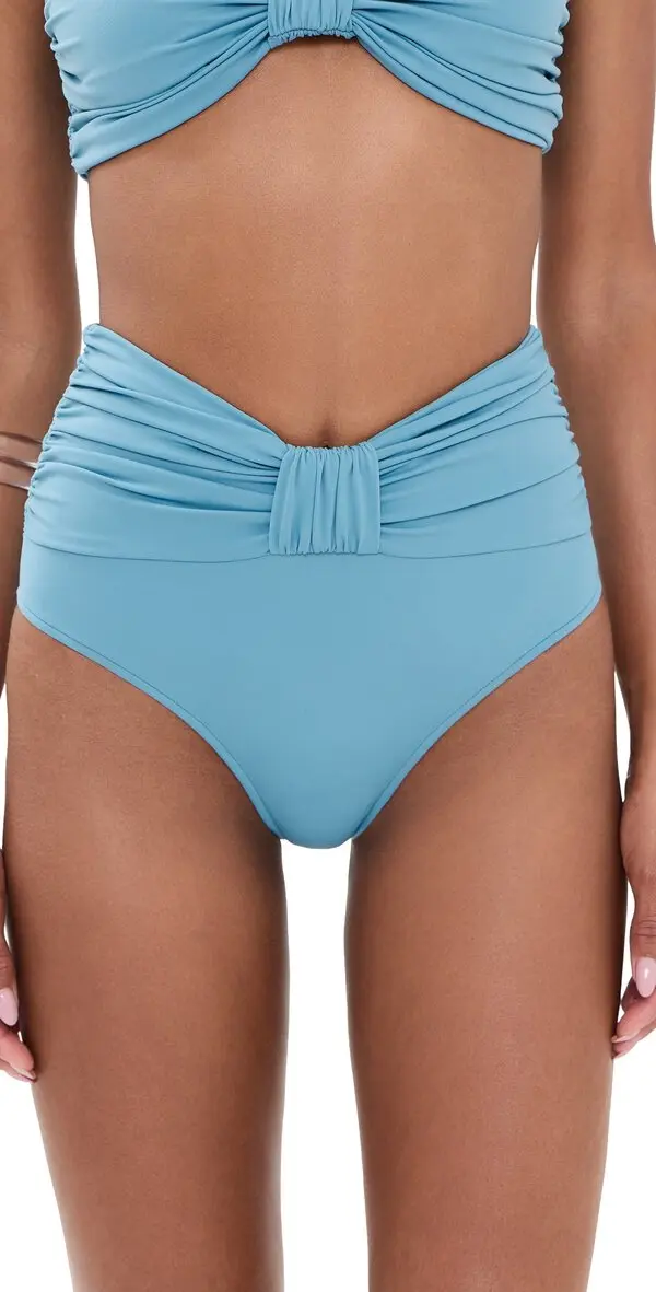 Sea Carmella Draped Bikini Bottoms - Blue