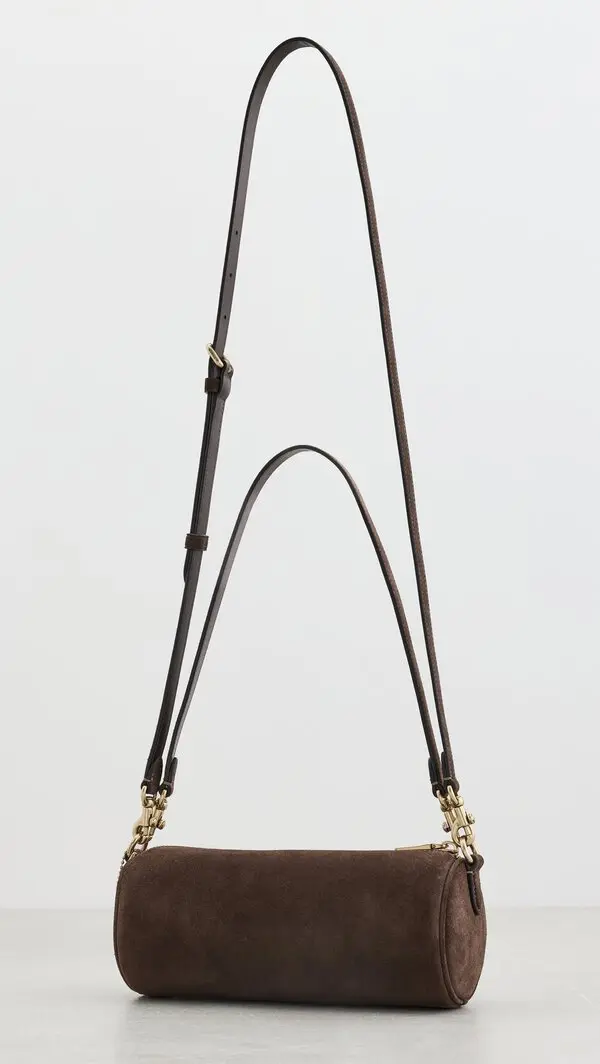 COACH Suede Barrel Bag