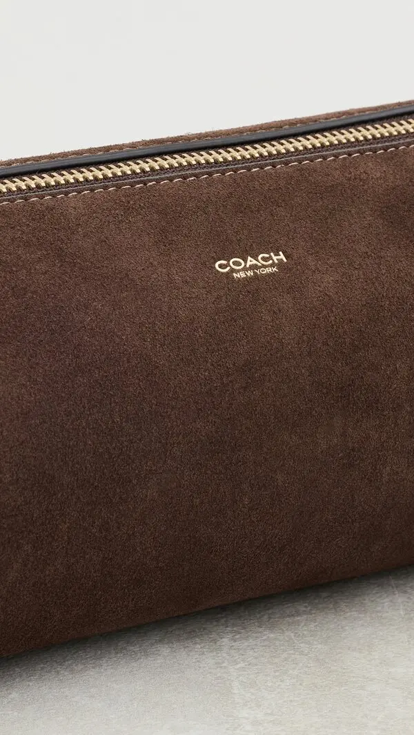 COACH Suede Barrel Bag