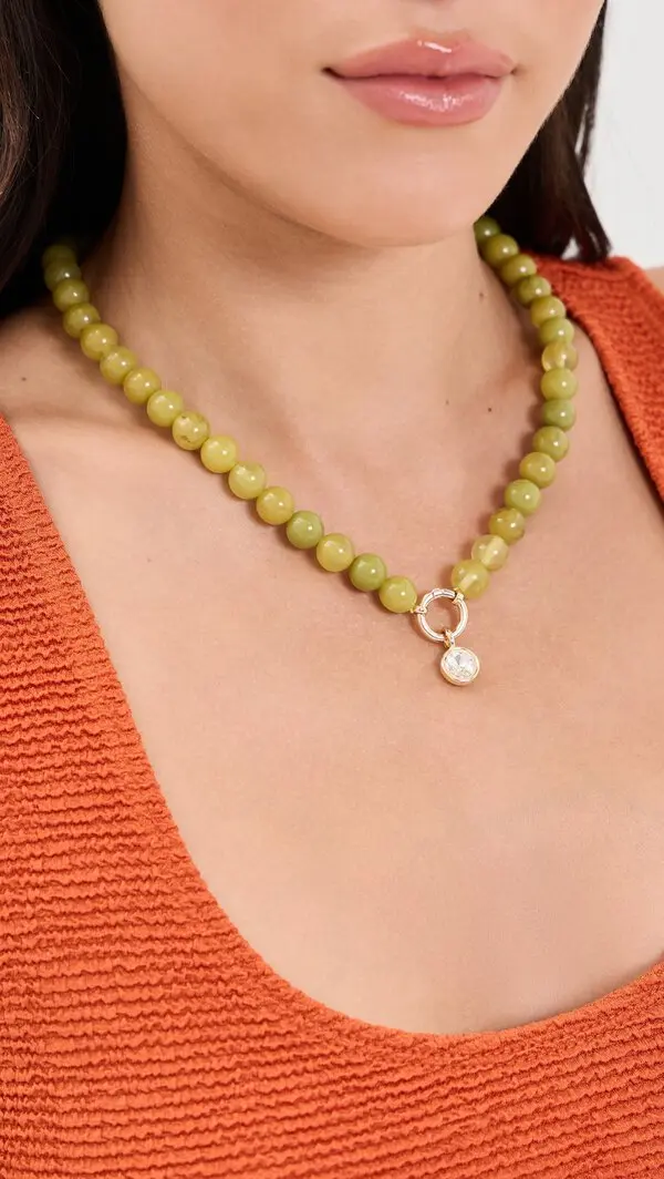 Baublebar Janette Beaded Pendant Necklace - Green