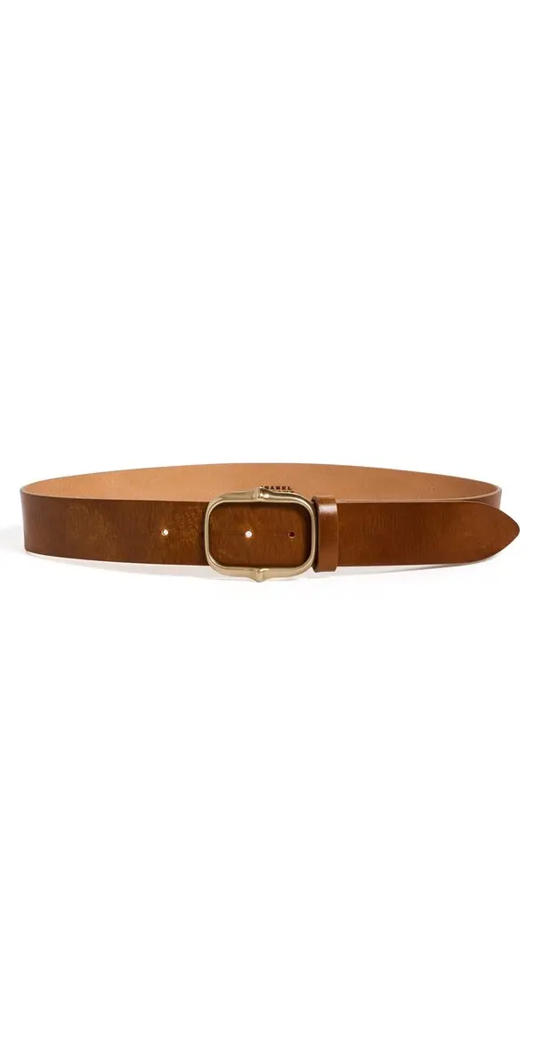 Isabel Marant Étoile Holis Leather Belt - Amber