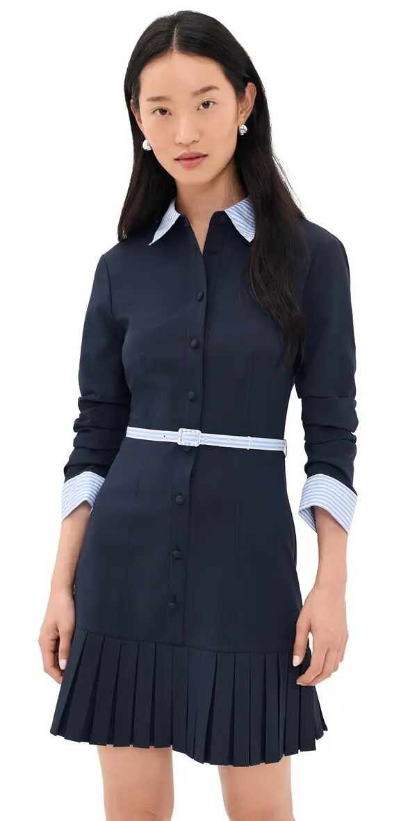 Cinq À Sept Stripe Shirting Lucilla Dress