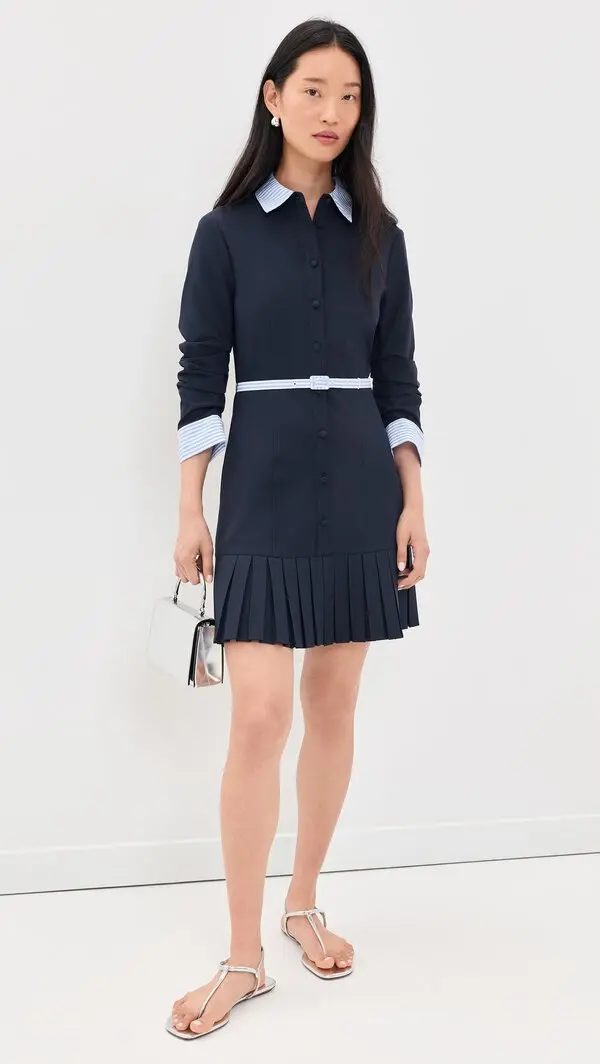 Cinq À Sept Stripe Shirting Lucilla Dress