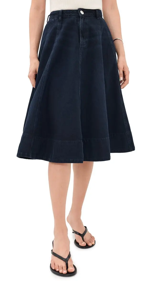 ALIGNE Lana Denim Midi Skirt