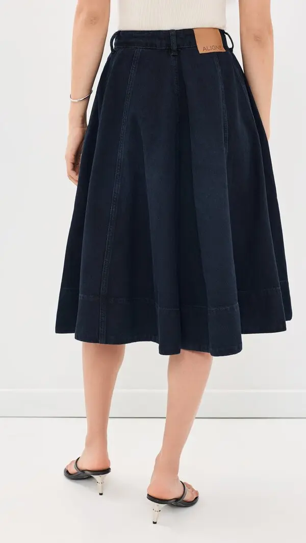 ALIGNE Lana Denim Midi Skirt