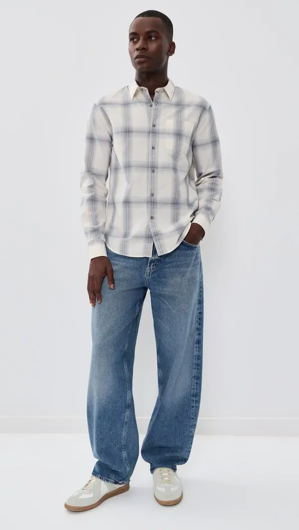 Vince Townes Plaid Long Sleeve Shirt