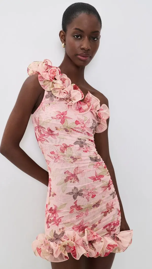 PatBO Orchid Bloom Mini Dress
