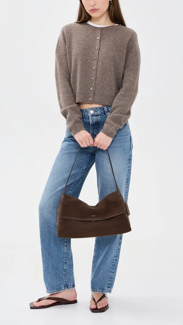 COACH Suede Chelsea Shoulder Bag 36