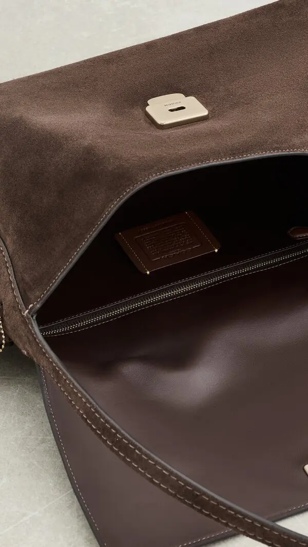 COACH Suede Chelsea Shoulder Bag 36
