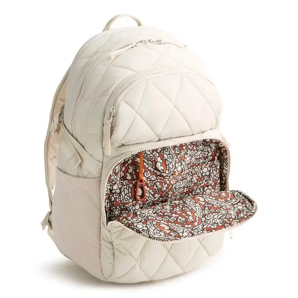 VERA BRADLEY Large Clarion Backpack In Pumice Stone