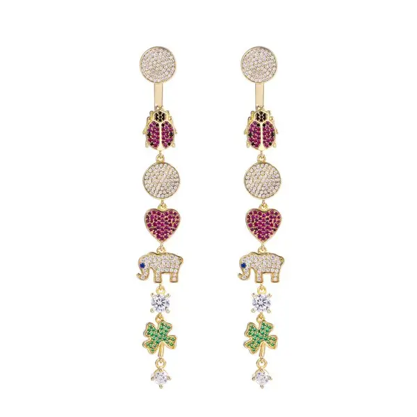 Arte Madrid Seaside Treasures Emoji Two-way Dangle Earrings