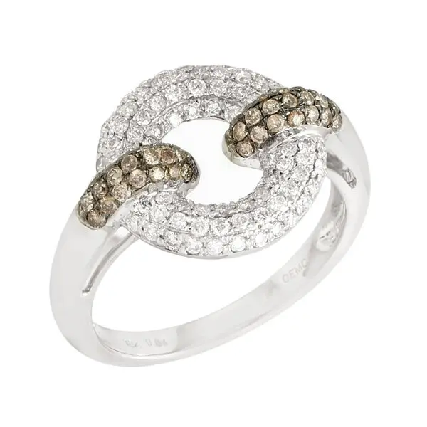 ARTISAN 18k White Gold Diamond Swirl Ring