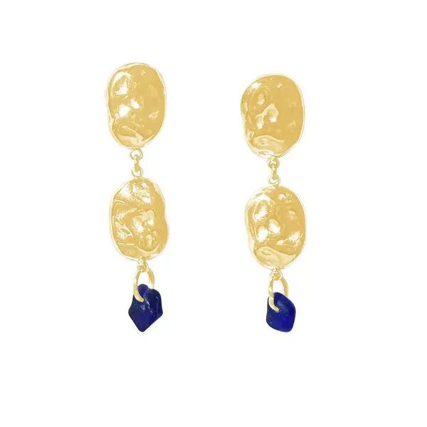 GLASSTYK Cliff Earrings Sea Glass