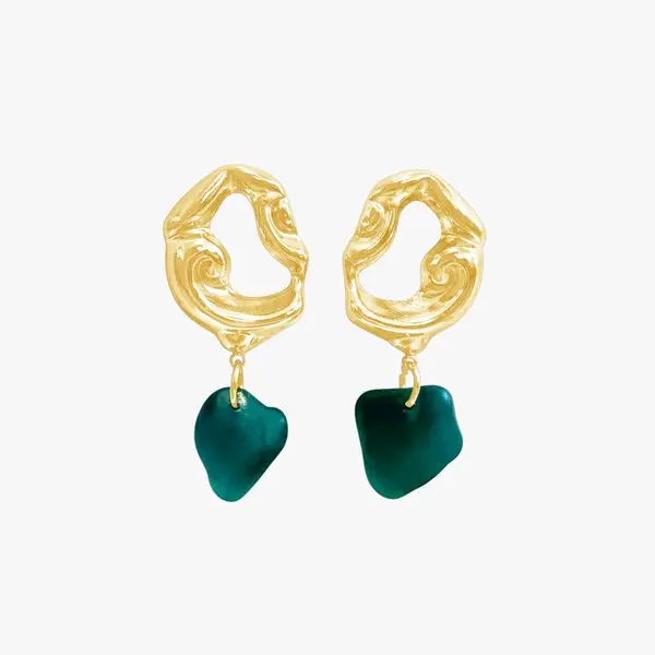 GLASSTYK Nazare Earrings Gold