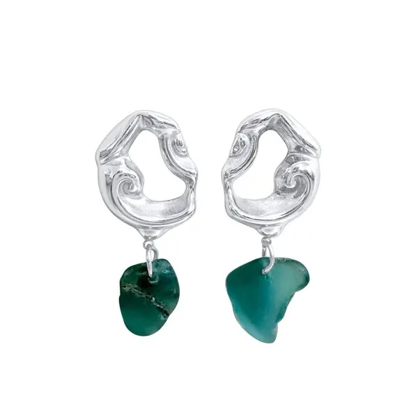 GLASSTYK Nazare Earrings Steel