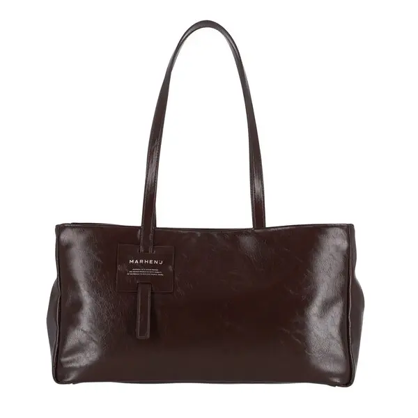 Marhen.j Anna Compact Vegan Leather Tote Bag - Brown
