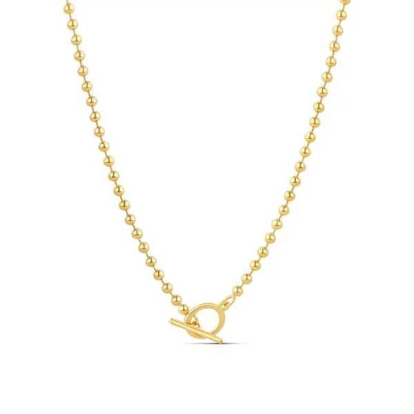 SHYMI Ball Chain Toggle Necklace