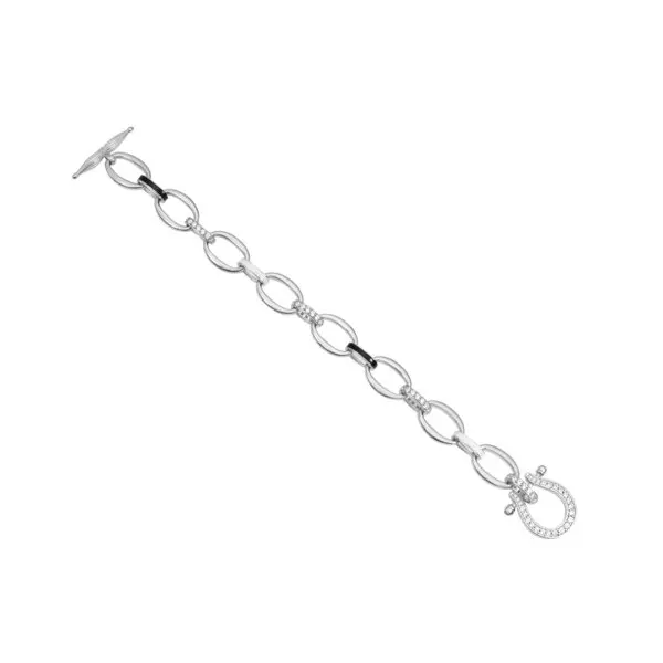 Arte Madrid Seaside Treasures Herradura Toggle Bracelet White Gold - Silver