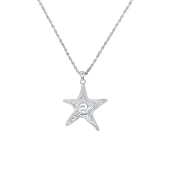 GLASSTYK Starfish Choker Steel - Silver