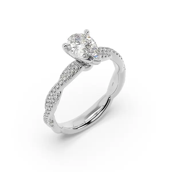 ARTISAN 14k Gold Shank Ring With Lab-grown Diamond