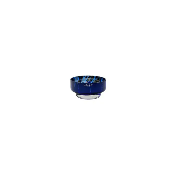 AN&ANGEL Blue / Silver Moon Mini Splashed Cobalt Bowl