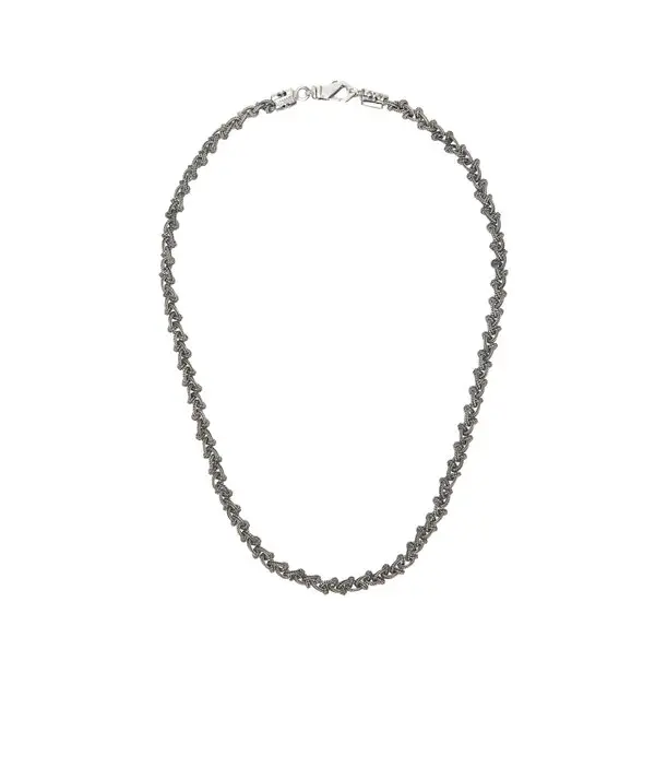 Emanuele Bicocchi Braided Knot Necklace - Silver