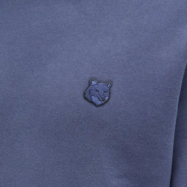 Maison Kitsuné Bold Fox Head Patch Crewneck Sweatshirt