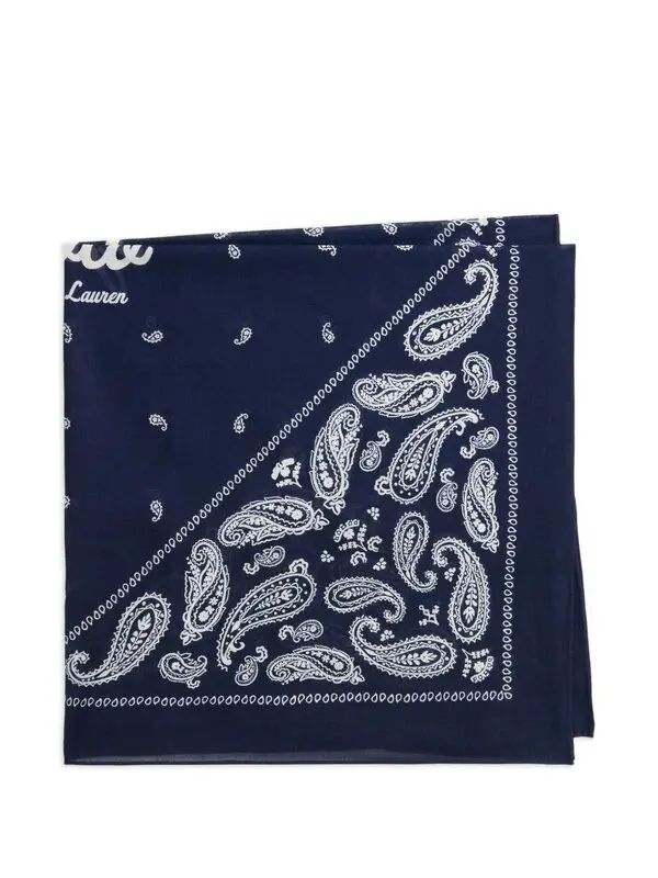 Polo Ralph Lauren Paisley Logo Bandana Scarf