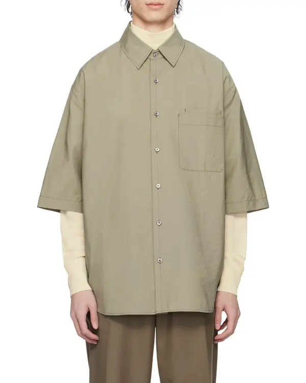 LEMAIRE Button-up Curved Hem Shirt