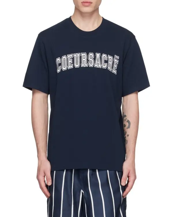 AMI Paris Coeur Sacré-embroidery T-shirt
