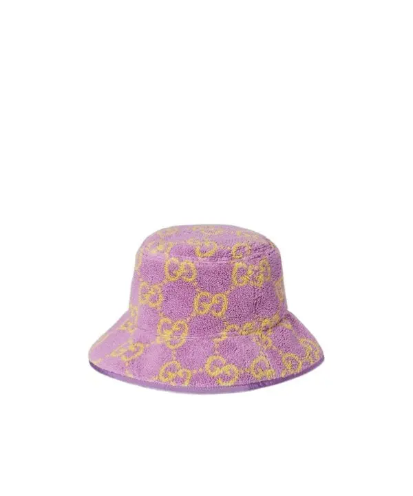 Gucci Gg Jacquard Fisherman Hat - Pink