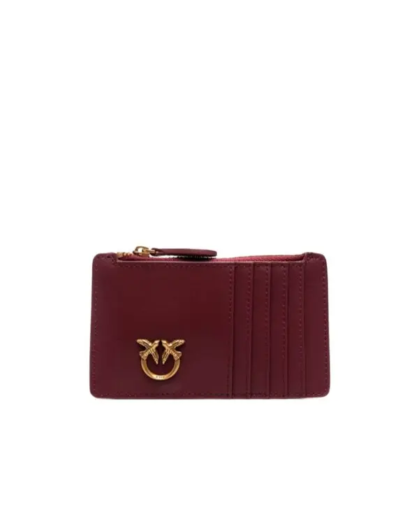 Pinko Logo Plaque Zipped Purse