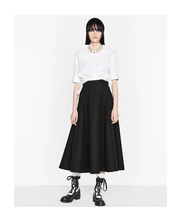 Dior Midi Skirt With Pleated Details