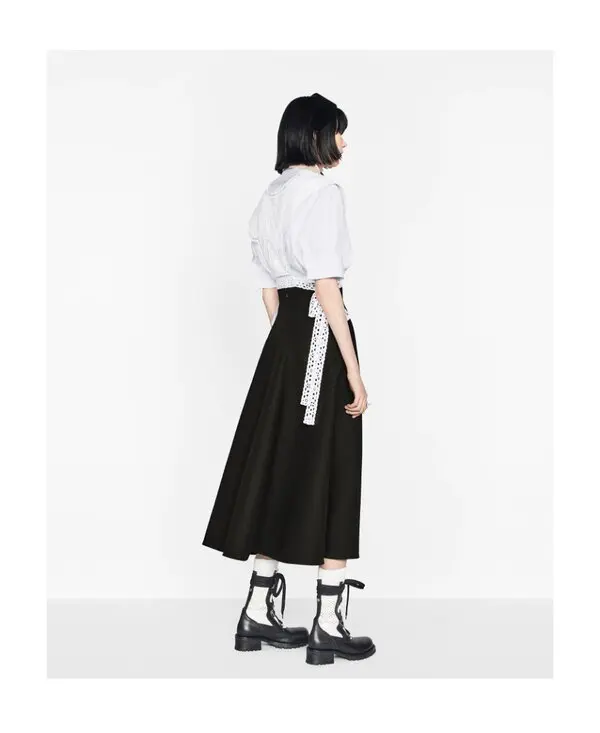 Dior Midi Skirt With Pleated Details