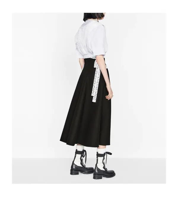 Dior Midi Skirt With Pleated Details