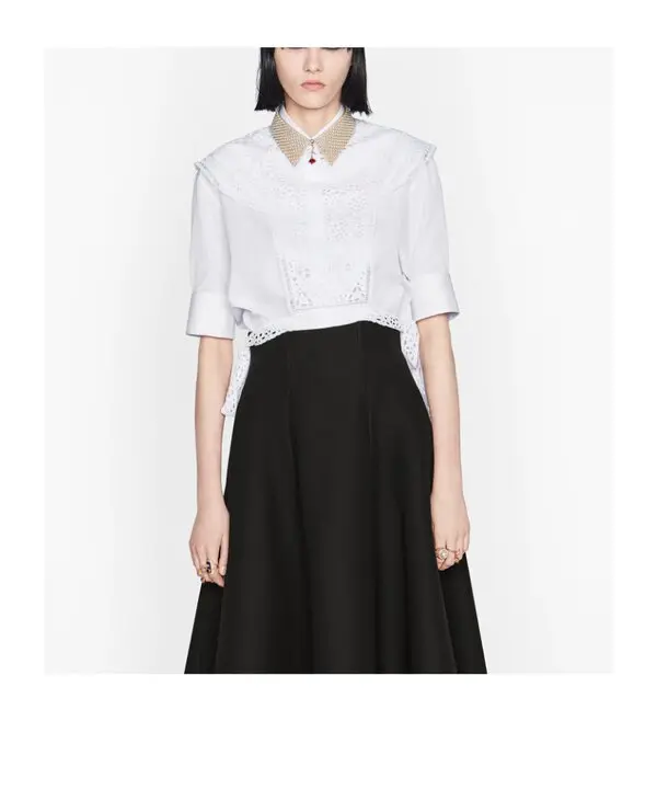 Dior Midi Skirt With Pleated Details