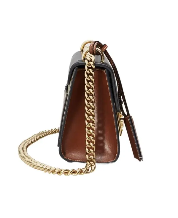 Gucci Padlock Gg Supreme Shoulder Bag - Brown