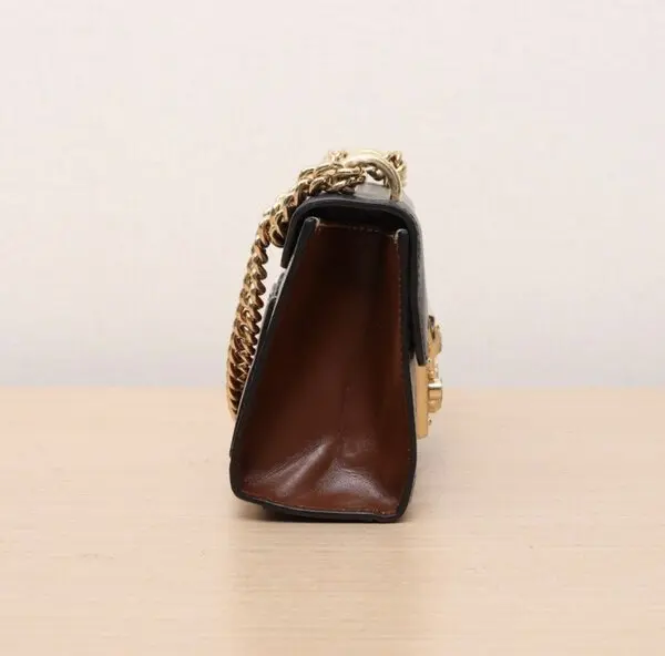 Gucci Padlock Gg Supreme Shoulder Bag - Brown