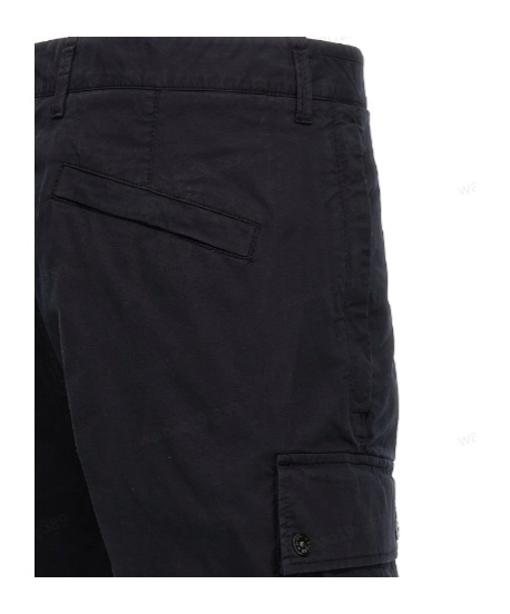 Stone Island Compass-patch Knee-length Cargo Shorts