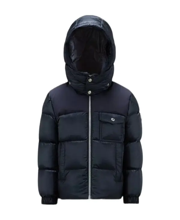 Moncler Eduard Padded Hooded Jacket With Logo Patch